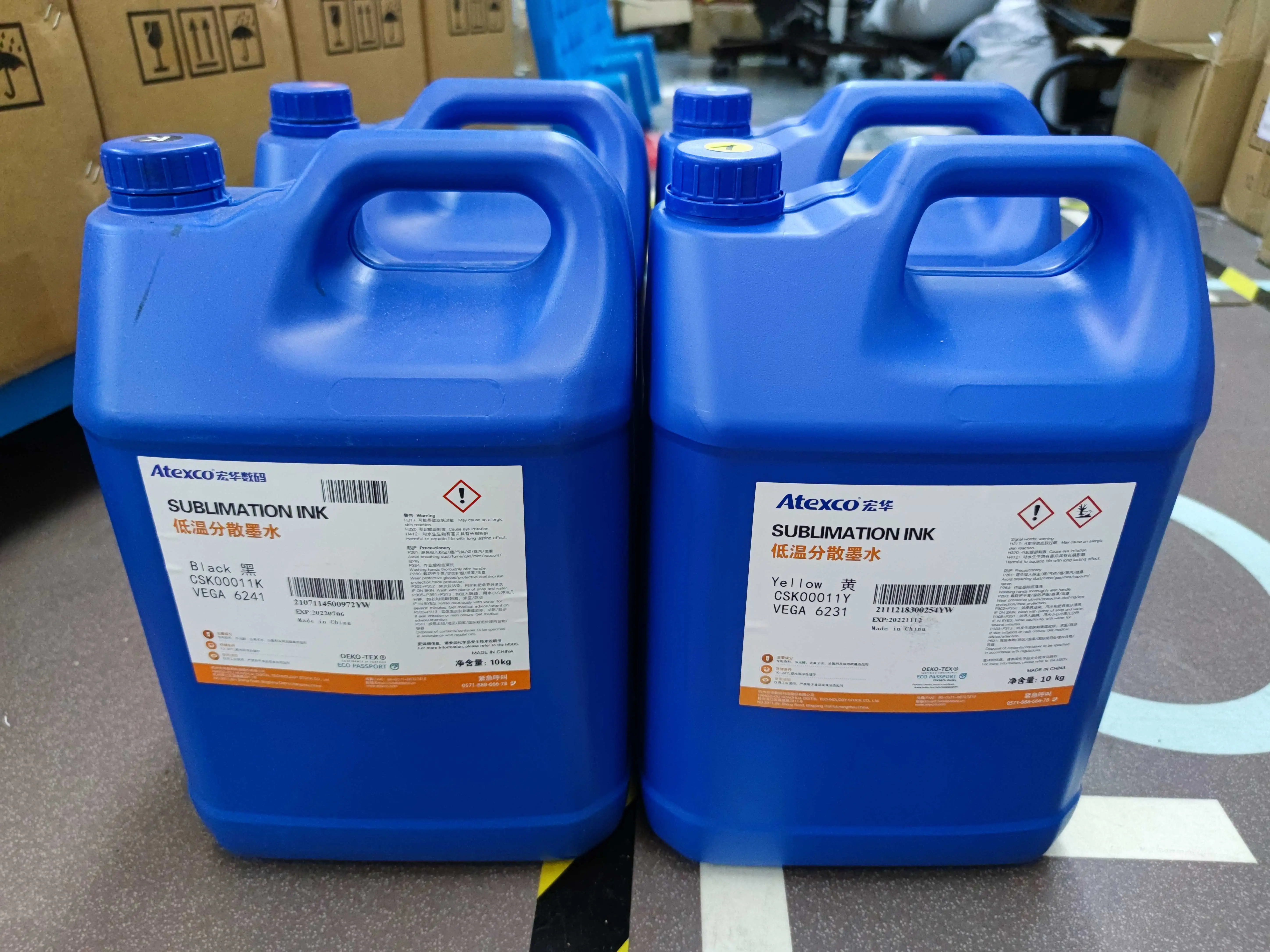 10L CMYK Sublimation Ink for Atexco Printer - OEKO-TEX Certified