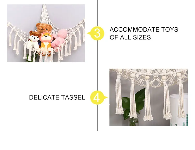 Manufacturer Directly Custom Handmade Macrame Toy Hammock Boho Macrame ...