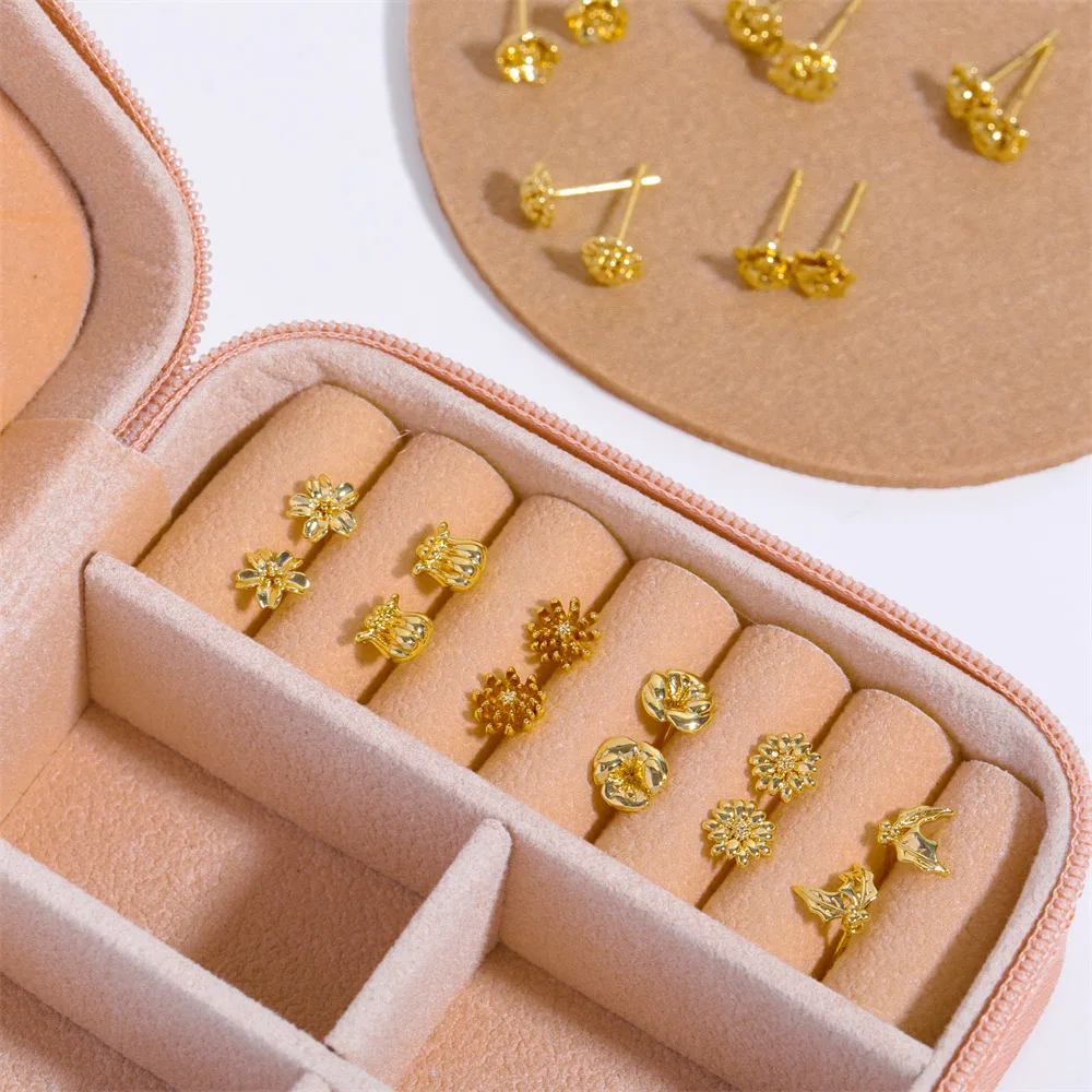 Modern small gold earrings designs with price store