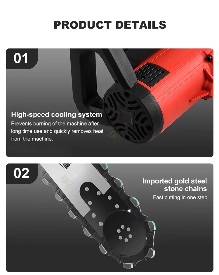 Factory Price Electric Concrete Cutting Chain Saw Machine for Brick ...