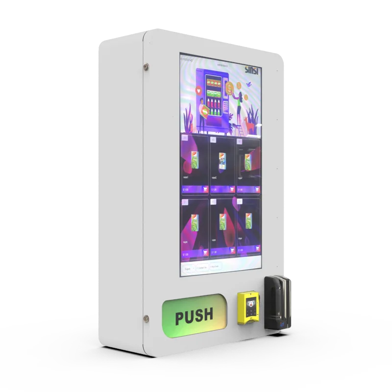 Wall Mounted Id Card Identification Vending Machine Small Combo Vending ...