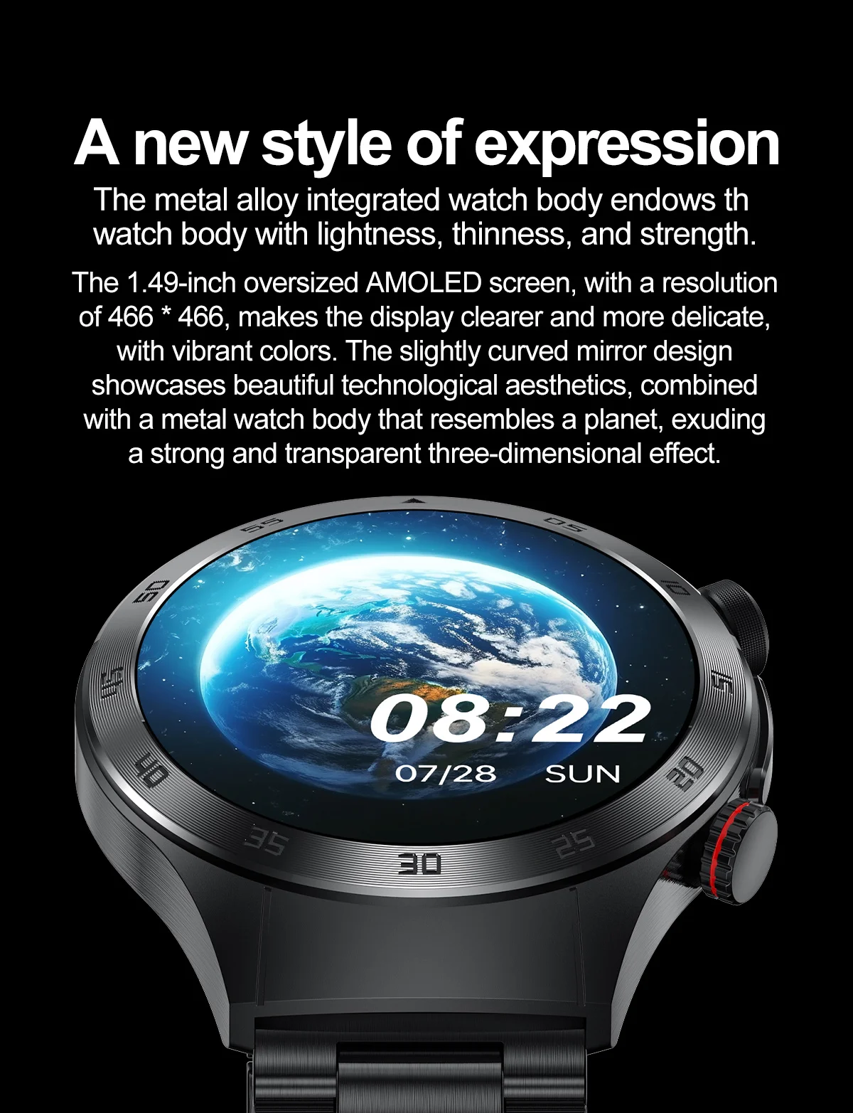 2024 New Arrival Amoled Screen Reloj Inteligeall Ecg+ppg Bt Call Smart ...