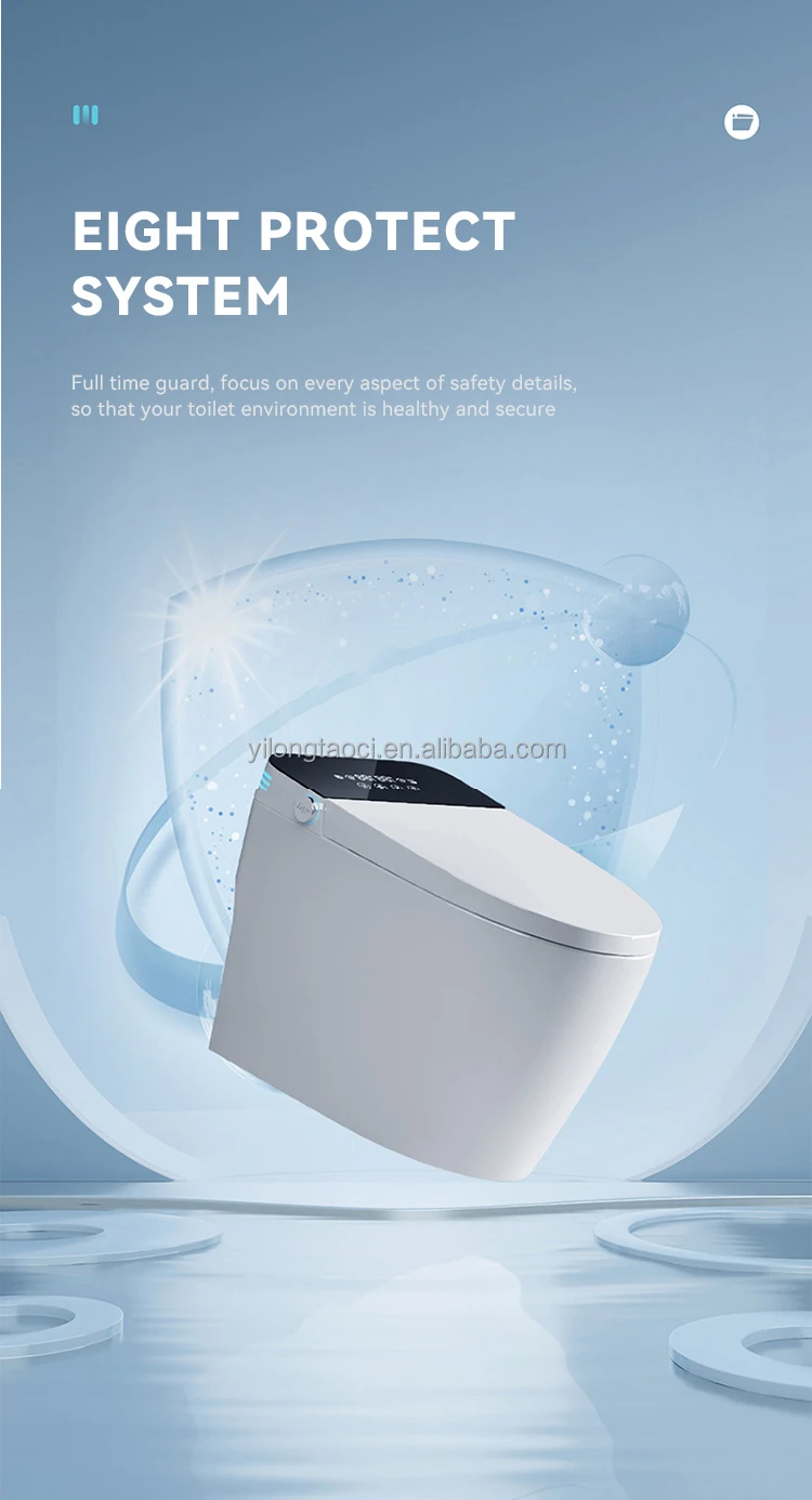 Smart Toilet with Foot Sensor Flush - Modern Sanitary Ware