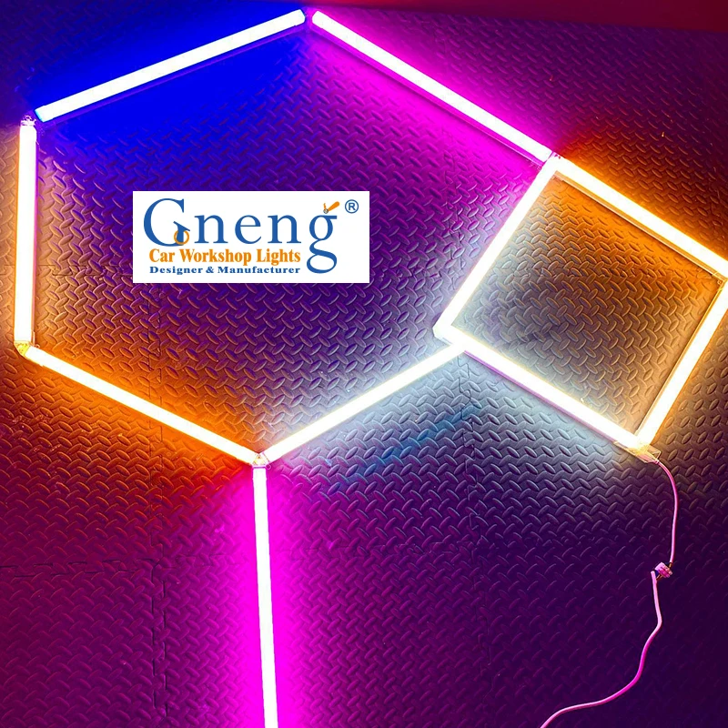 Modern Ceiling Linear Light - Aluminum LED Hexagon Slim