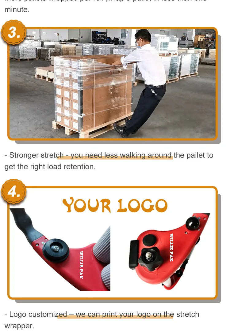 Manual Stretch Wrap Stretch Plastic Wrapping Packaging Equipment Jumbo ...