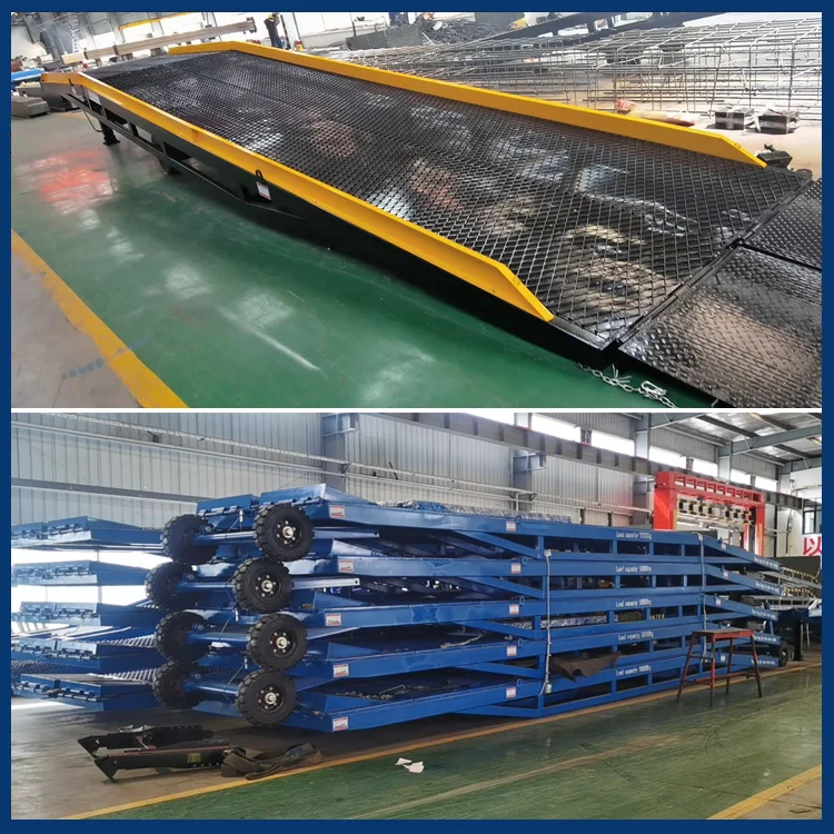 Shipping Container Loading Ramp Telescopic Dock Leveler Heavy 25 Ton ...