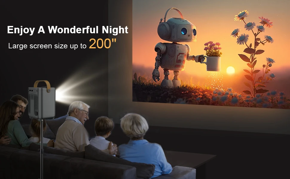 Android Mini Projector - Transpeed S1 Smart 4K Portable