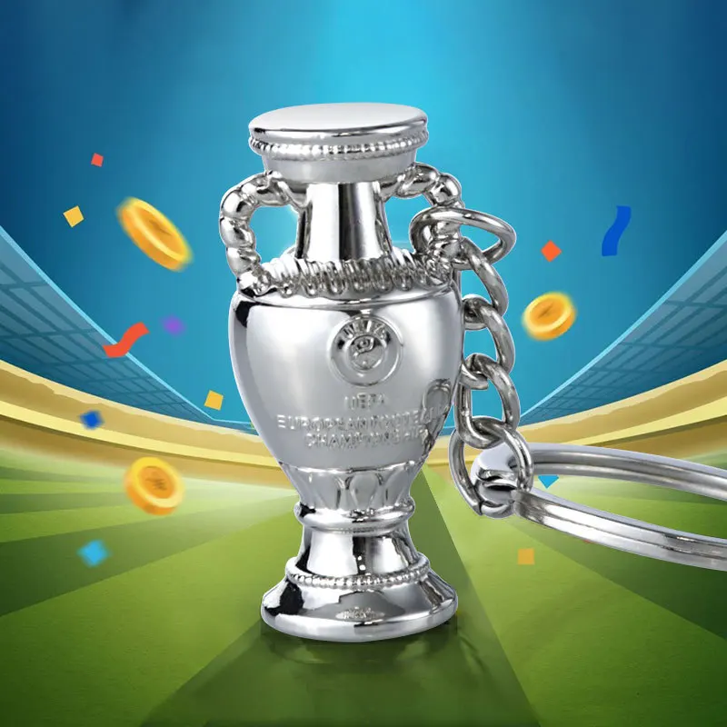 European Cup Trophy Delaunay Cup Keychain Hanging Customized Pieces Fans Surrounding Souvenirs ...