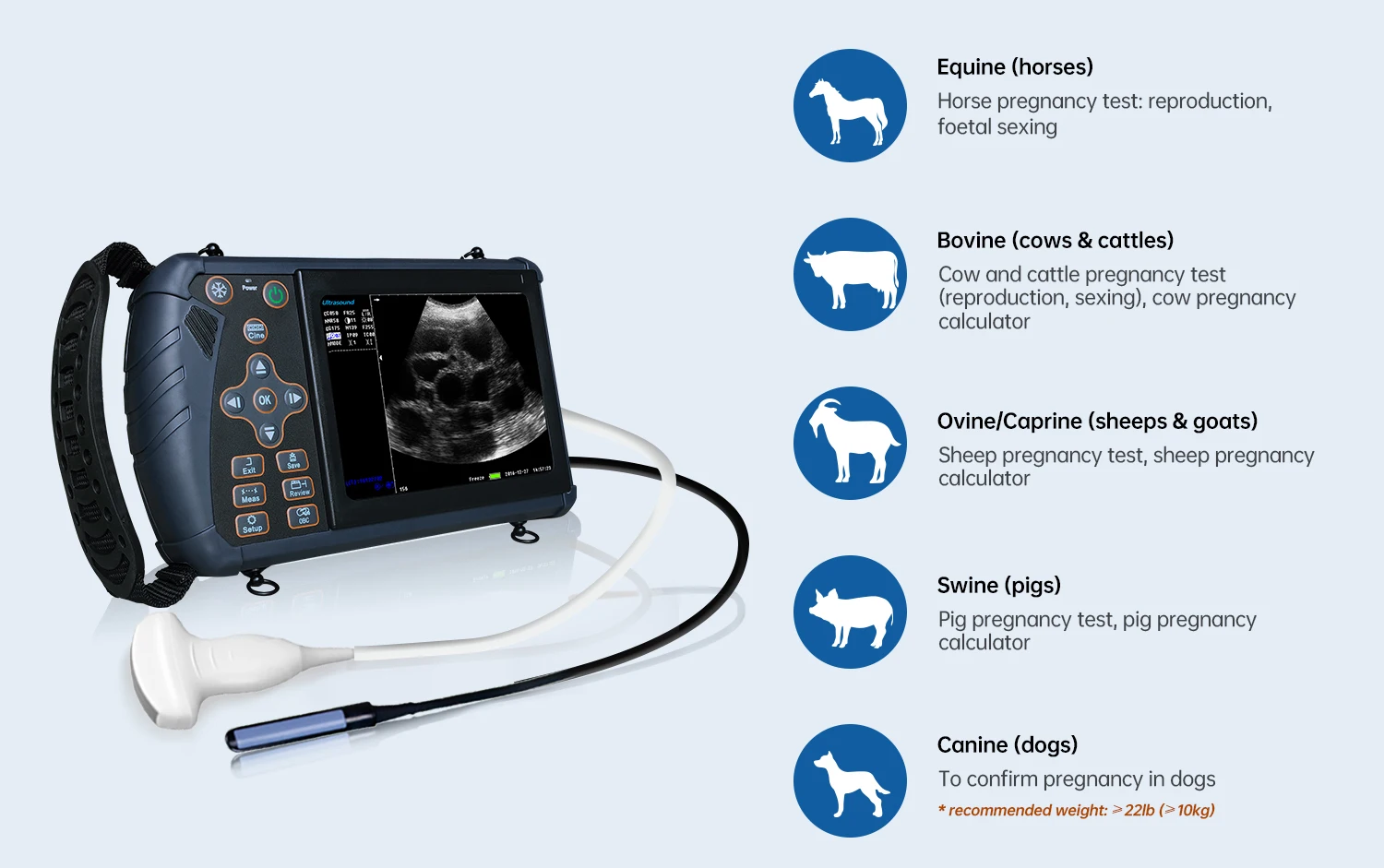 Petiro S1 Cow Pregnancy Test Veterinary Ultrasound Scanner Cow ...