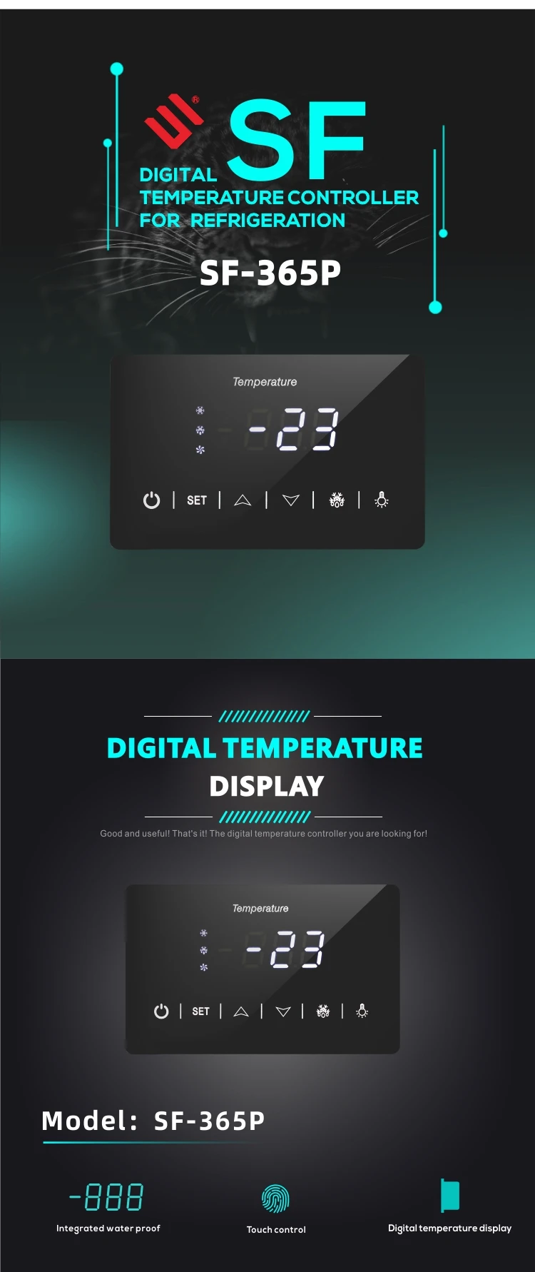 SF-365P Commercial Freezer Temperature Display & Control