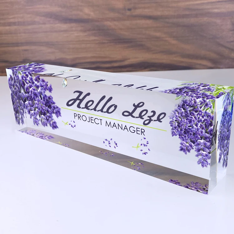 Custom Shop Display Personalized Color Transparency Plate Printed Logo ...