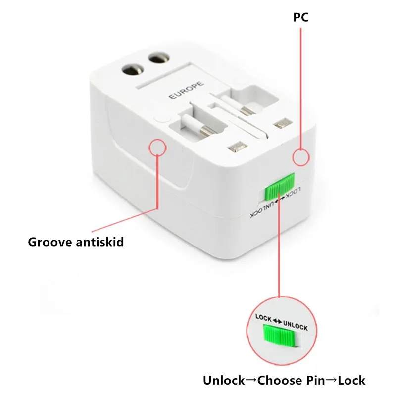 Universal Travel Adapter - All in One International Plug