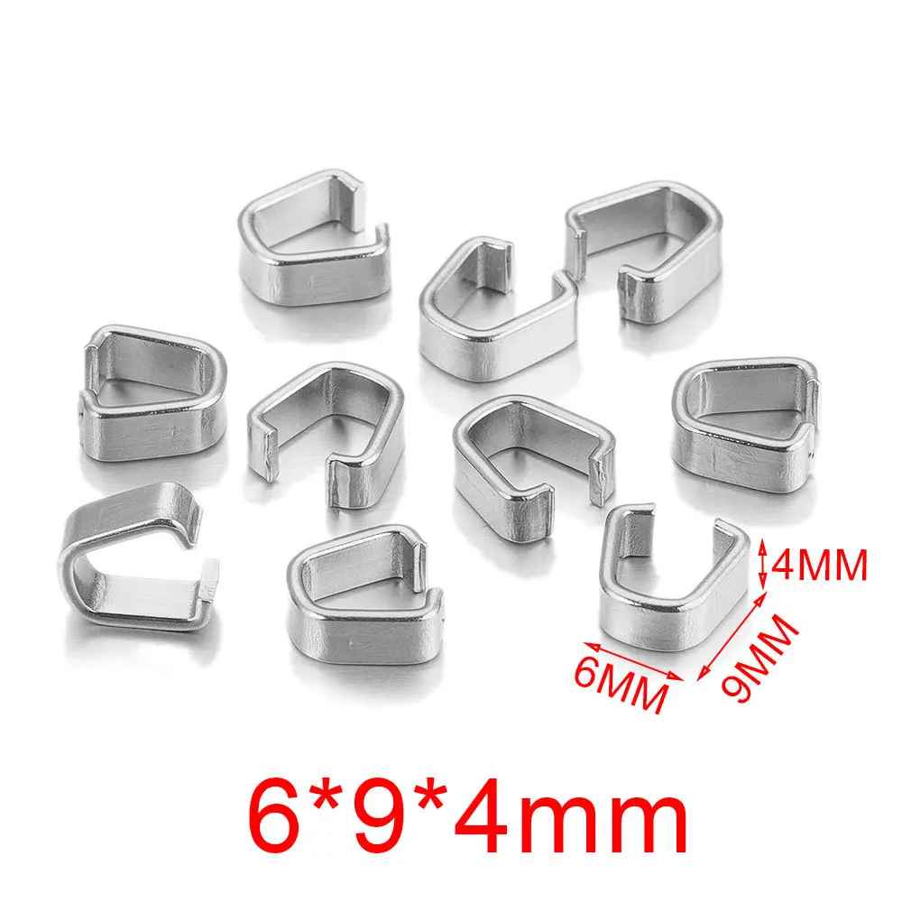 Stainless Steel Melon Seed Clasp Leather Rope U-shaped Buckle Collar ...