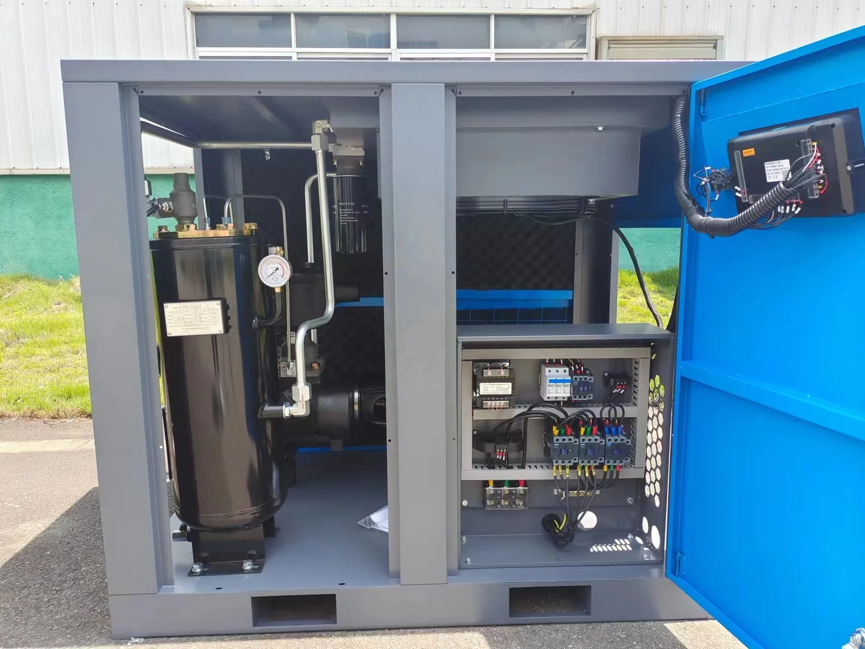 Airstone Low Noise Screw Air Compressor 18.5kw 25 Hp 100cfm Stationary ...