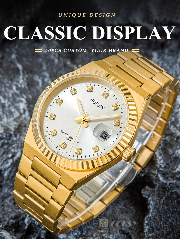 Bling Classic Stainless Steel OEM Custom Personalized Custom Logo Wrist ...