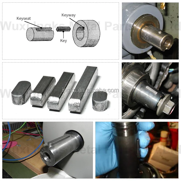 DIN6885 Type a Round Ended Shaft Key Carbon Steel Flat Pins