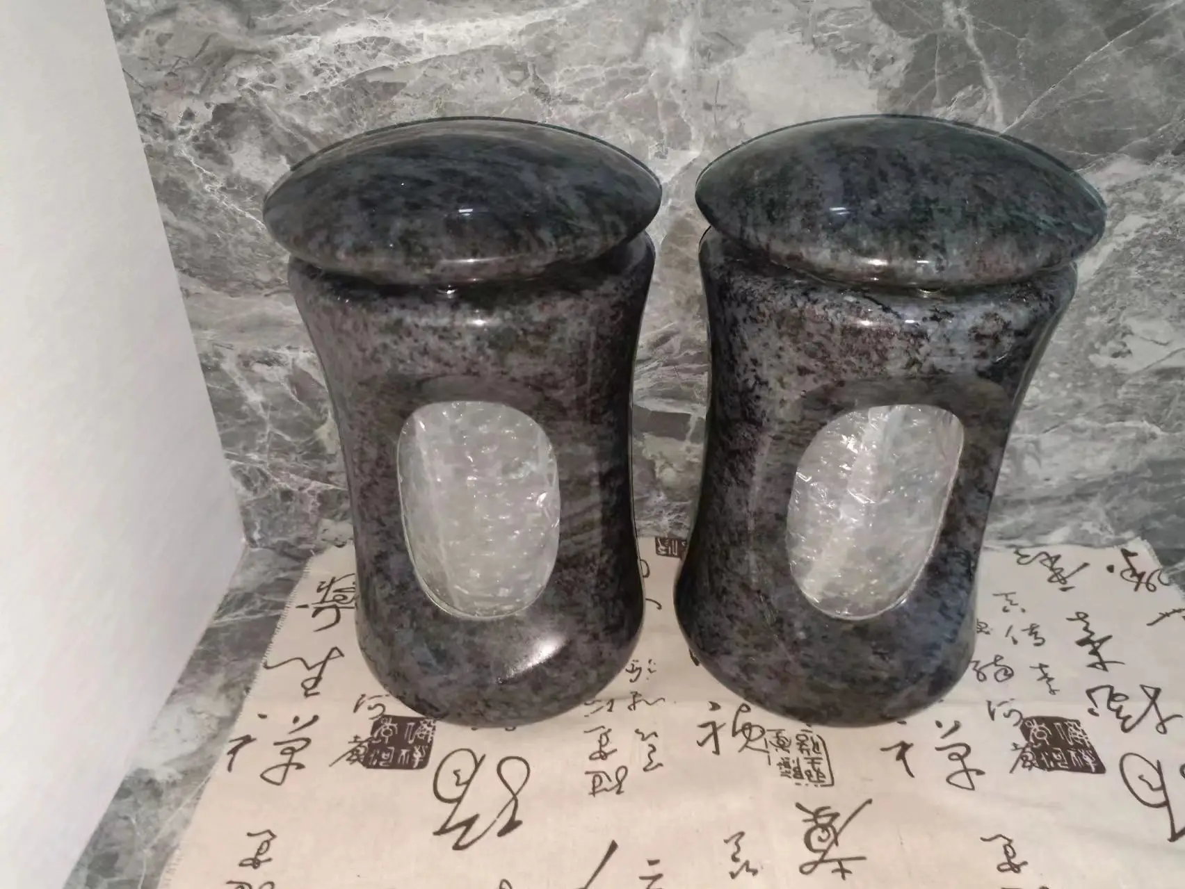 Natural Granite Marble Cemetery Tombstone Memorial Grave Candle ...