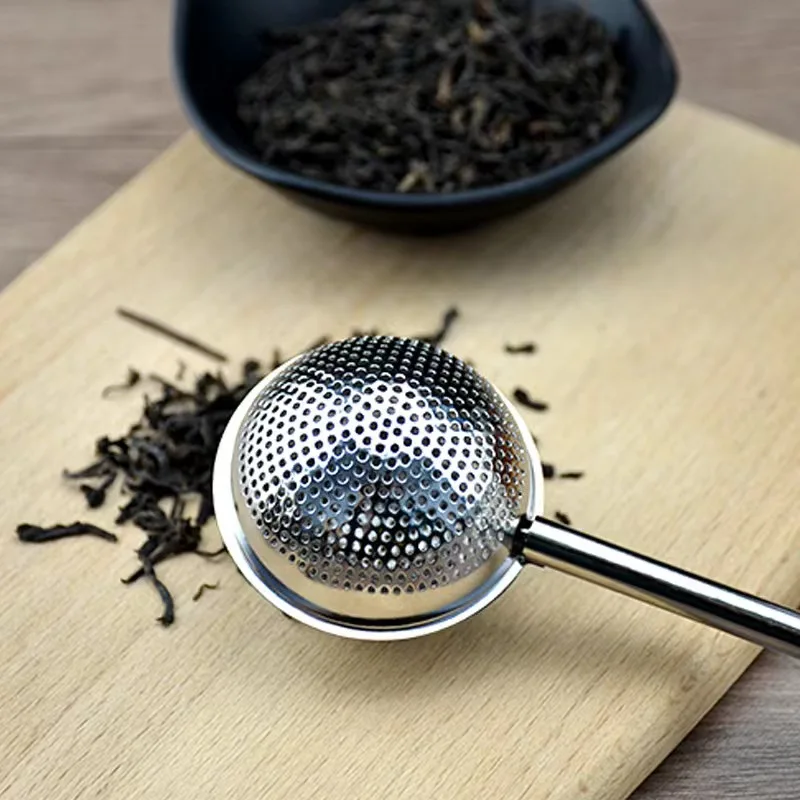 Stainless Steel Ball Shape Telescopic Tea Infuser Steeper with Push ...