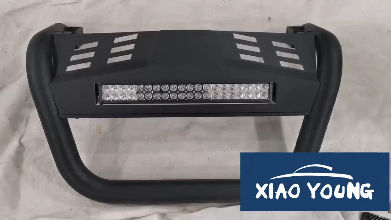 Black Steel Bull Bar 4x4 Pickup Truck Front Bumper Guard For Hilux Vigo ...
