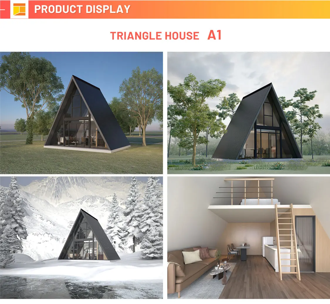 VHCON Triangle Tiny House - Fast Install, Durable Design