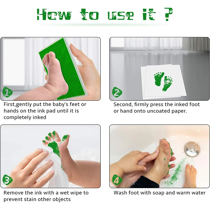 Biggest 12*10CM Footprint and Handprint Craft Ink Pad Stamp