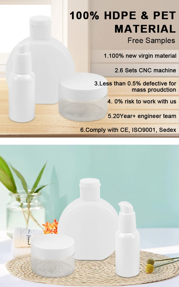 Wholesale Facial Care Plastic PCR Container PET Skin Care Lotion Pump ...