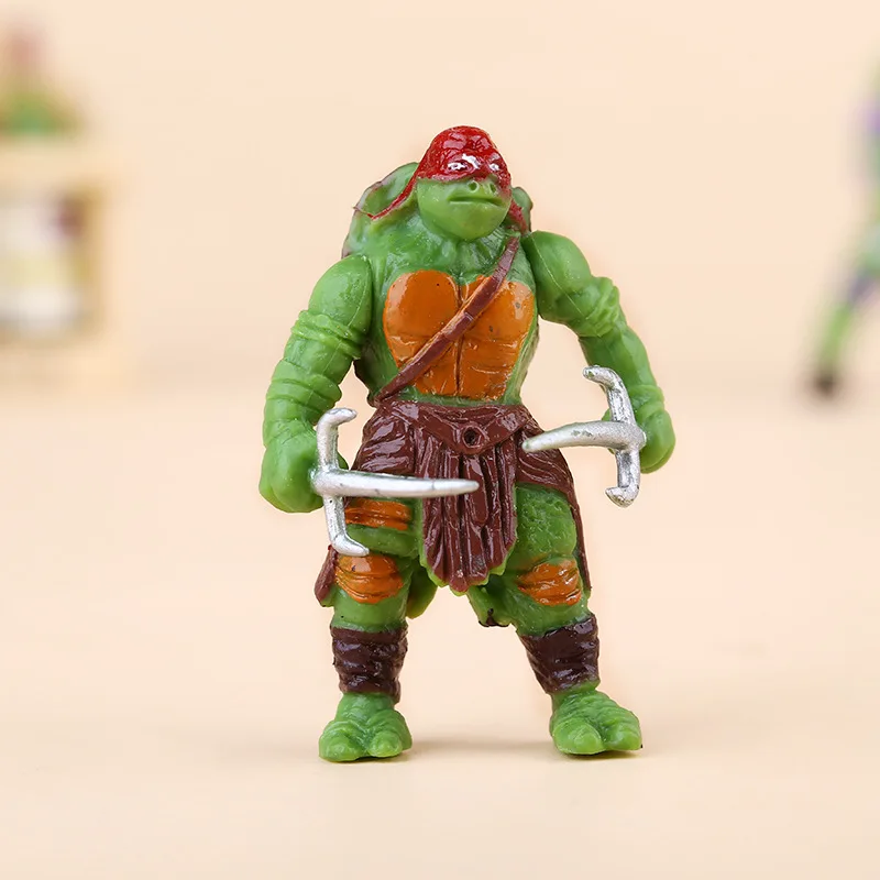 6pcs 5cm Teenage Mutant Ninjas Turtles Mini Anime Action Figure Toys ...