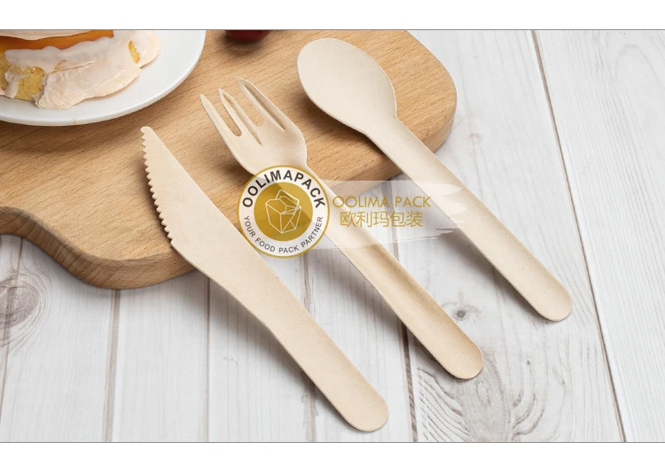 OOLIMA Custom Service Paper Cutlery Biodegradable Compostable ...