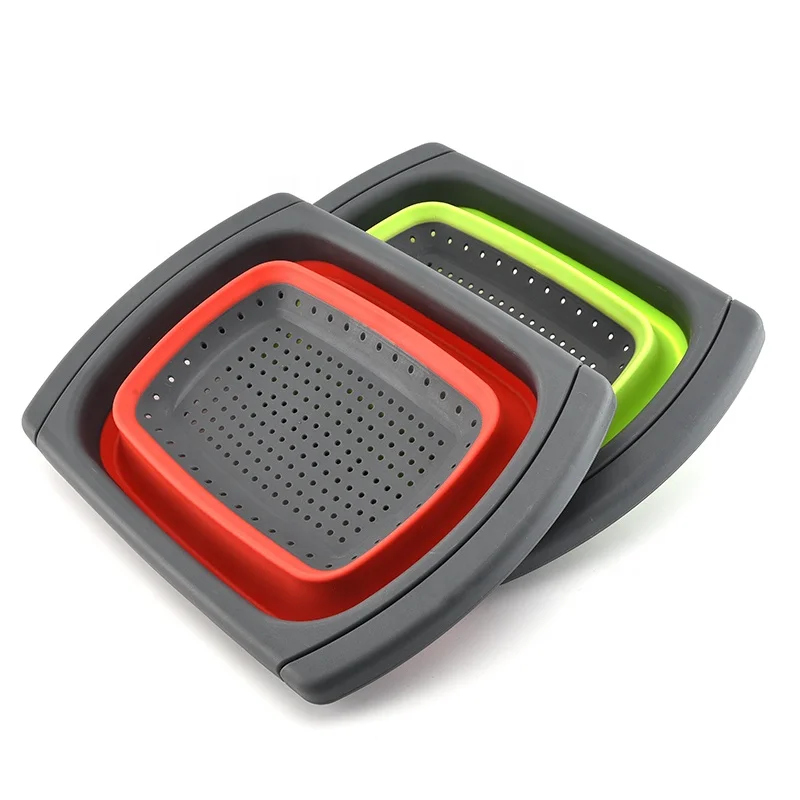 Over The Sink Collapsible Colander With Extendable Handles Kitchen ...