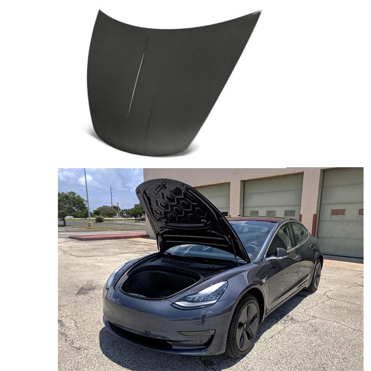 Carbon Fiber Engine Bonnet for Tesla Model 3 2021