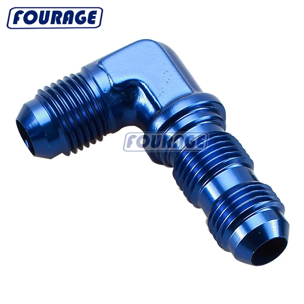 90 Degree Aluminum An Male Flare Hose Union Bulkhead Fitting Connector ...