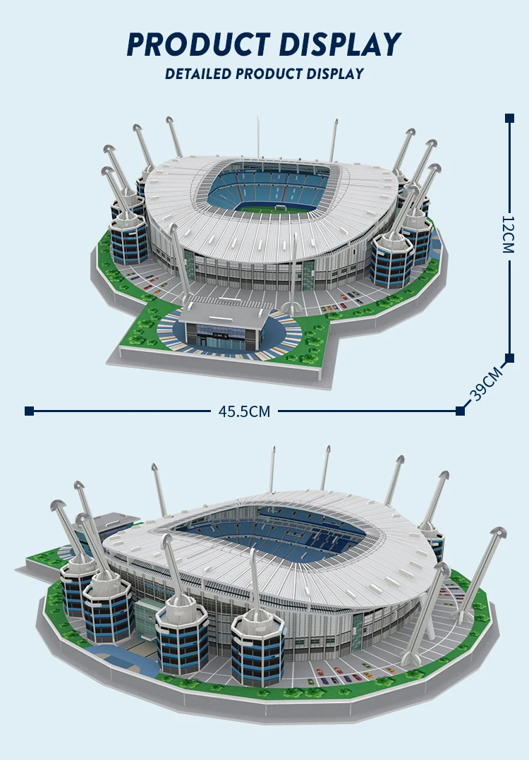 Personalized Puzzle Football Stadium 3d Puzzle Model Kits For Adults To ...