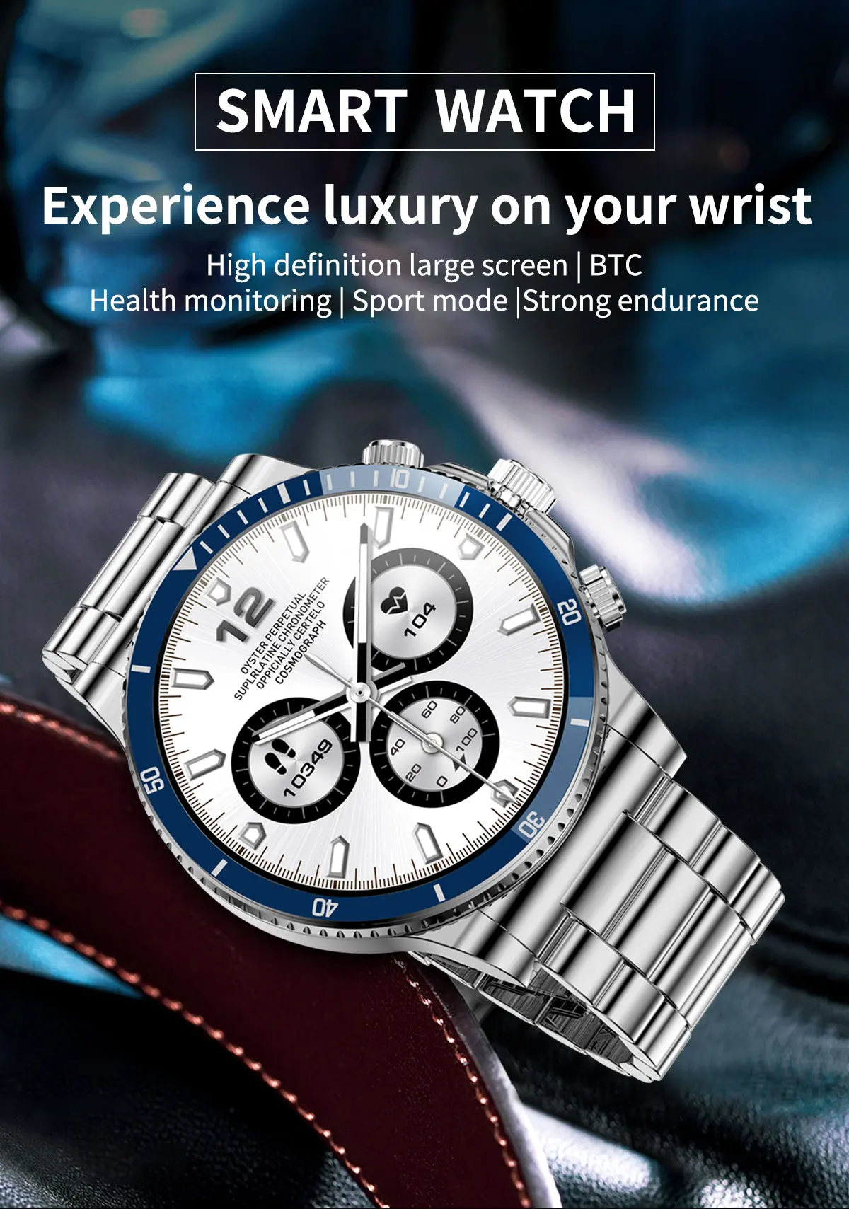 Gold Luxury L67pro Round Smart Watch Stainless Steel Gold Men Luxury ...