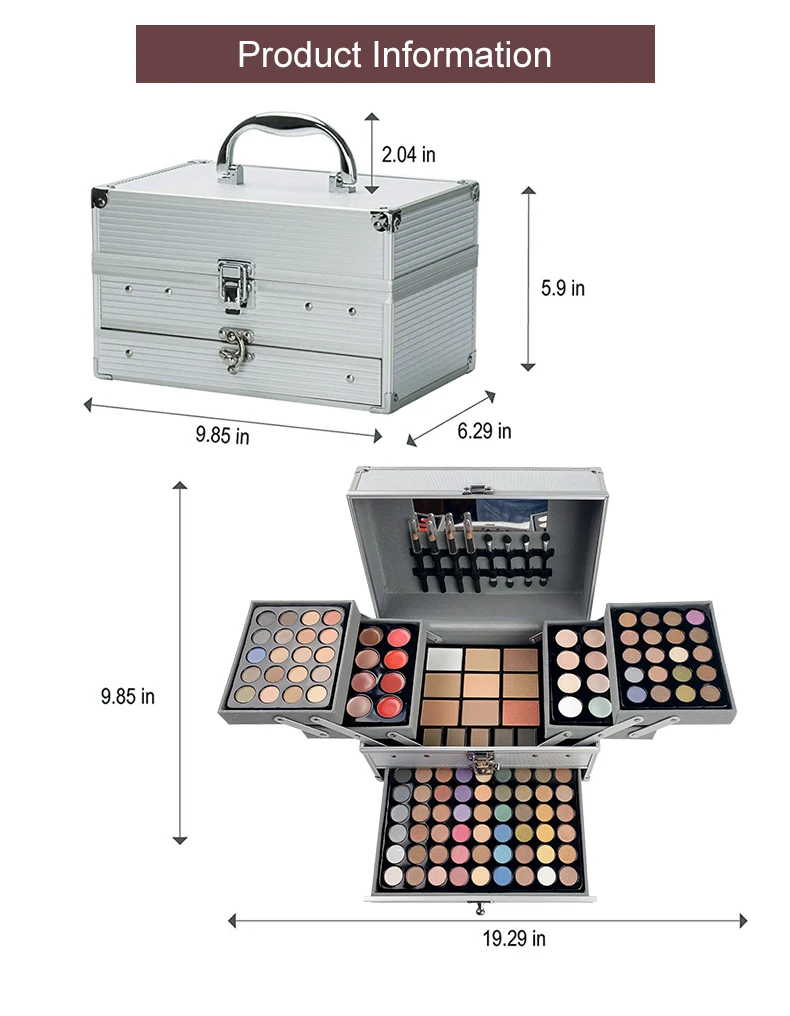132 Color Makeup Set Box - Professional All-in-One Kit