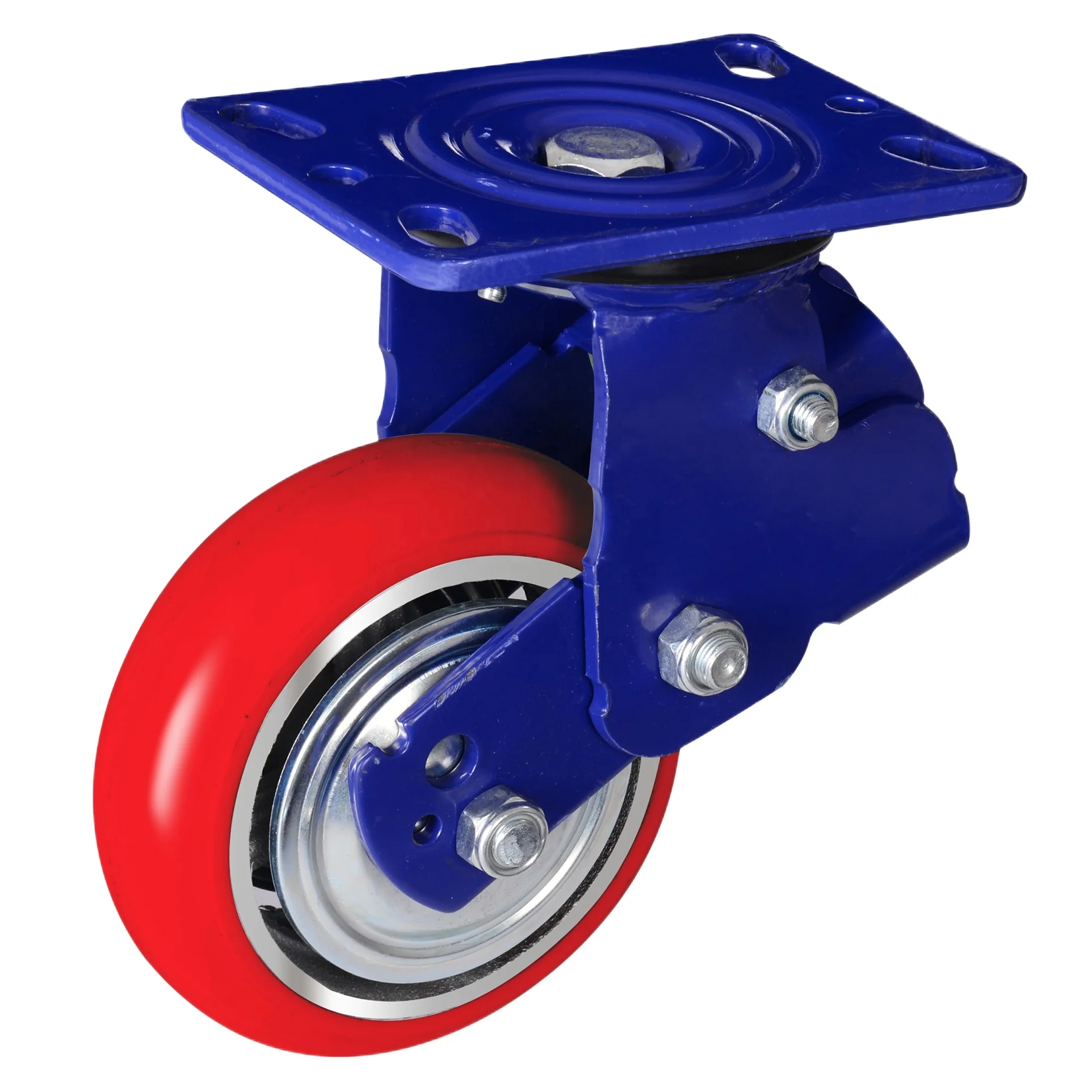 SS shock absorbing casters spring loaded wheel 150 200 mm| Alibaba.com
