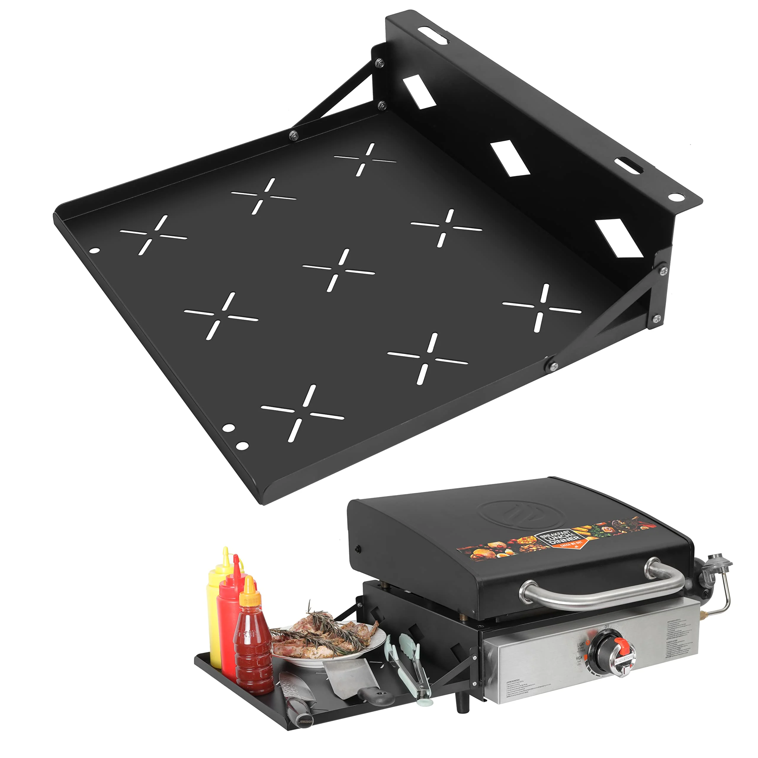 Griddle Caddy For Blackstone 17"/22"/28" Griddle,Griddle Side Shelf For ...