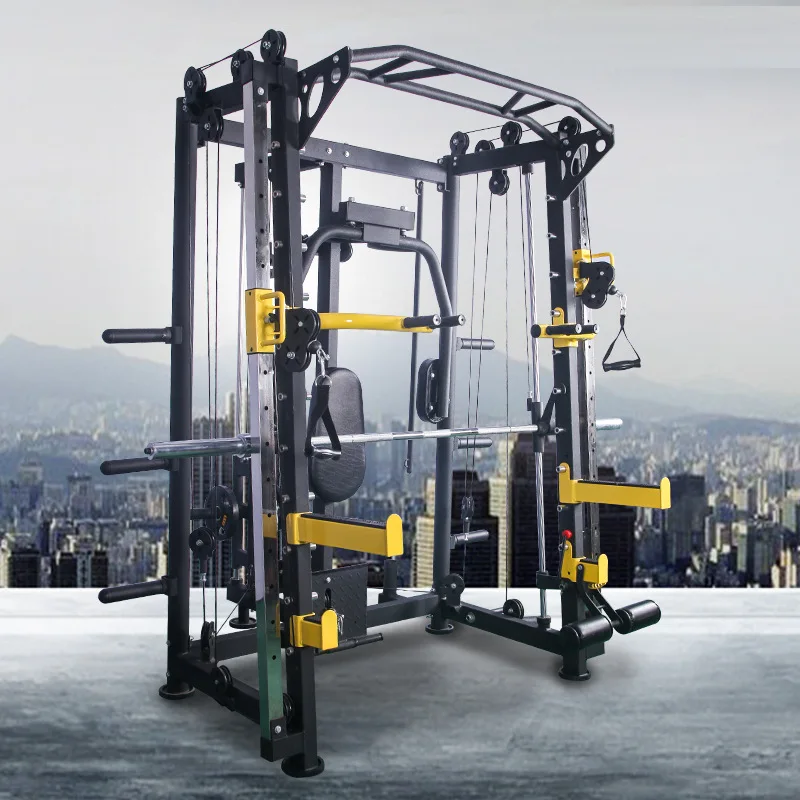 Smith Machine Gantry Fitness Home Set Multi-function Station With ...