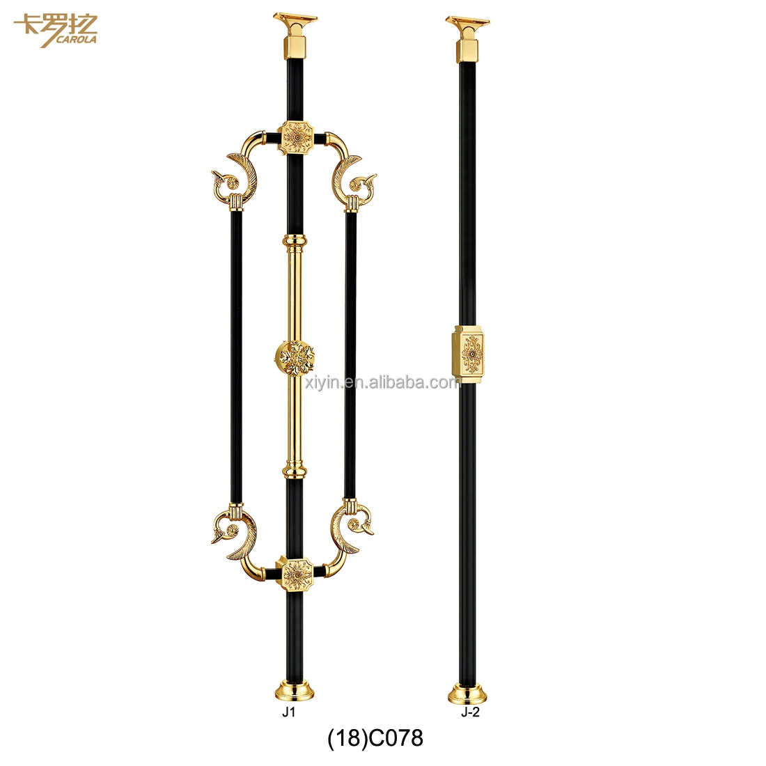 Modern Style Aluminum And Brass Gold Baluster - Buy Gold Baluster ...