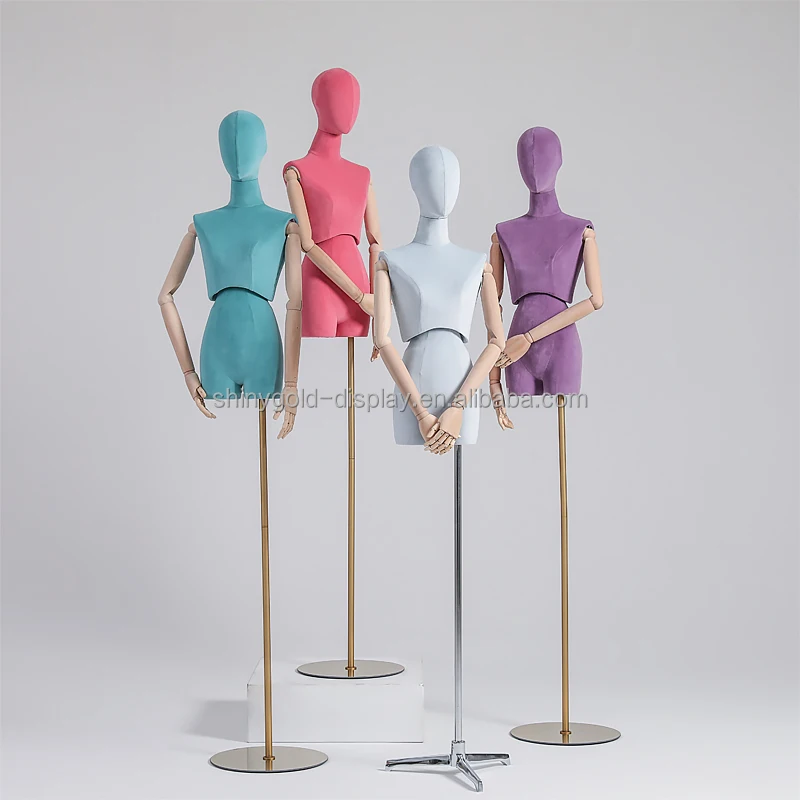 Luxury Velvet Lady Mannequin Display Clothing Women Dress Form ...