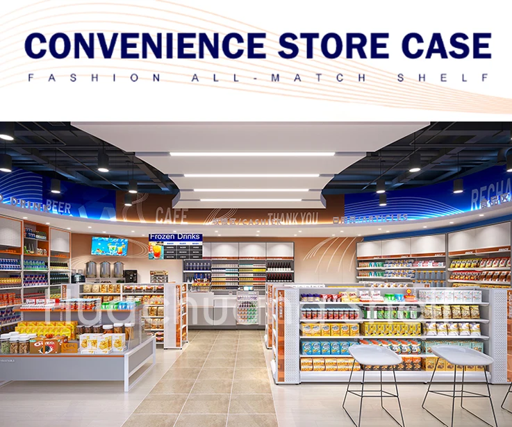 Customized Supermarket Rack Convenience Store Shelf Adjustable Metal ...