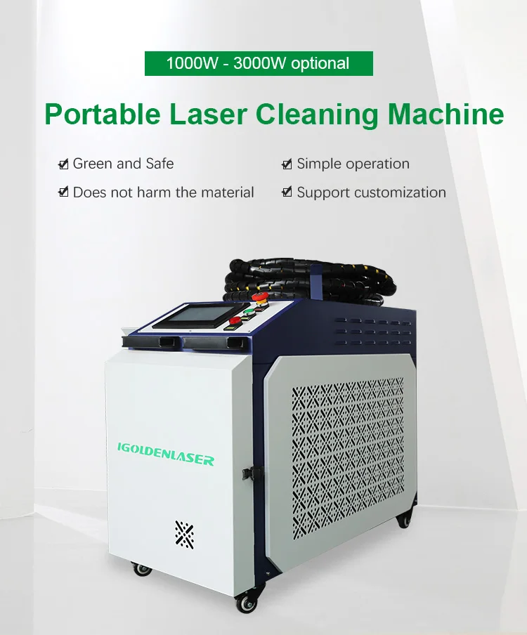 Hand Held Laser Surface Cleaner Laser Rust Removal Laser Cleaning ...