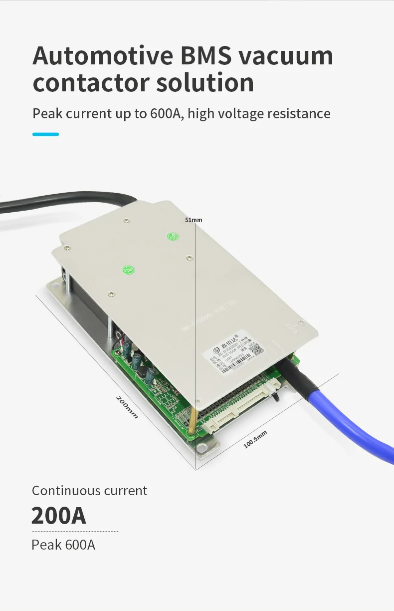 Jbd 7s-20s Lifepo4 Li-ion Battery Bms Biuld-in Bt 60v 72v 200a 300a ...
