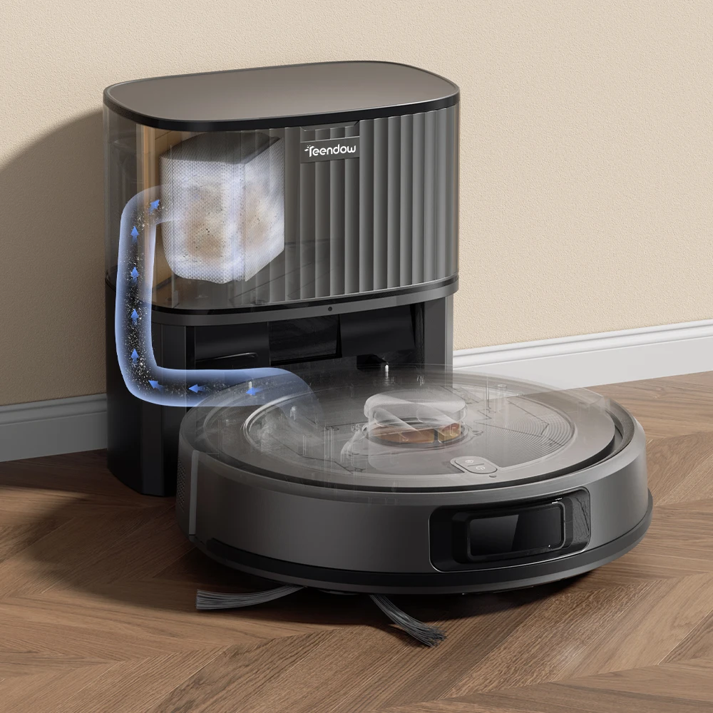 Teendow Dry And Wet Automatic Recharge Water Mop Floor Robot Vacuum ...