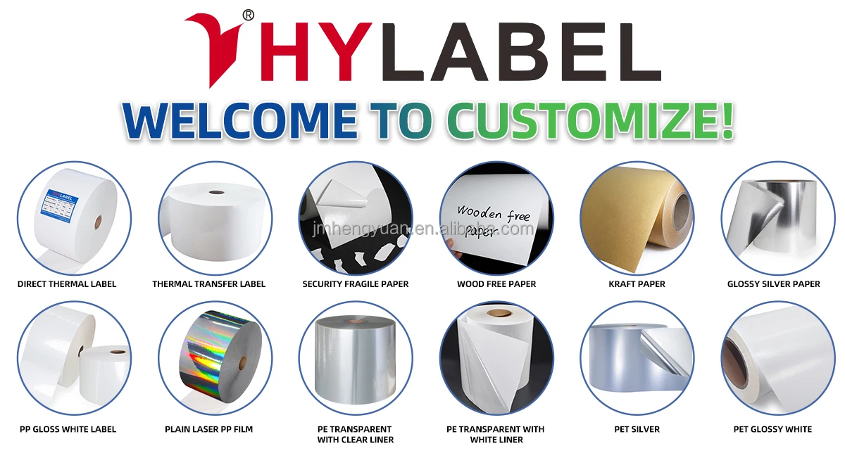 White Glossy or Matt Bopp Inkjet 8.5 Inch Inkjet PP Label Roll| Alibaba.com