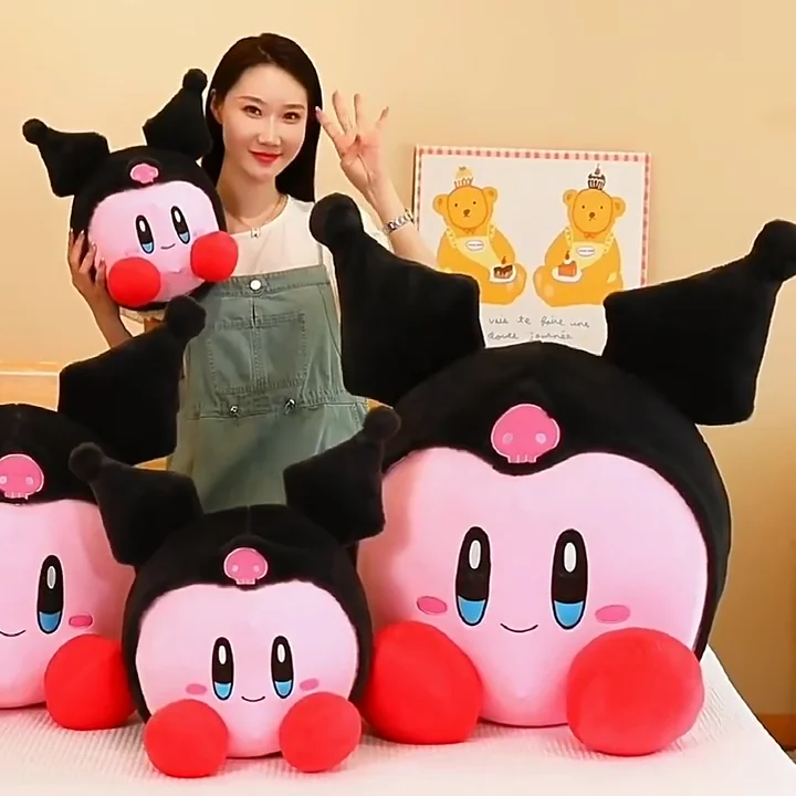 35cm Cute Kirby Transforms Into Kuromi Plush Toy Dolls Plush Pillows ...