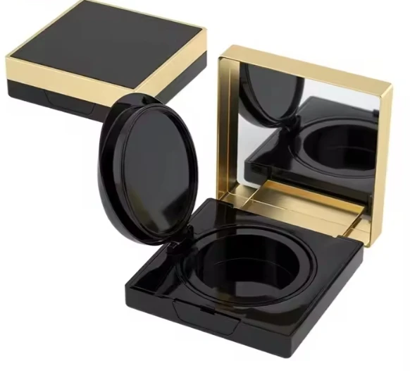 Customized Square Airless Foundation Container Empty Compact Powder ...