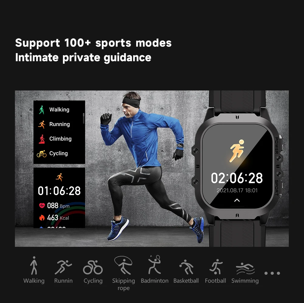 C26 AMOLED Outdoor Smart Watch - IP68 Waterproof & Fitness