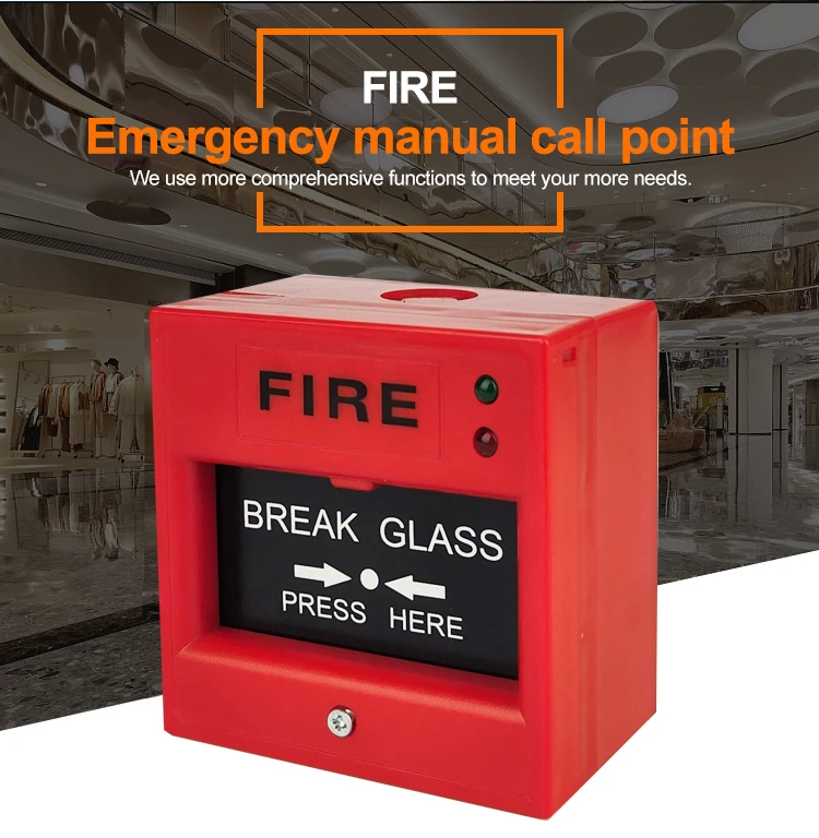 Resettable Fire Alarm Manual Call Point High Quality - Buy Manual Call ...