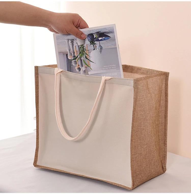 Custom Sublimation Printing on Reusable Jute Tote Bags