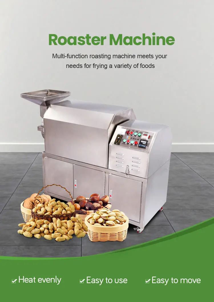 High Efficiency Roast Machine - 50kg Spice Chestnut Peanut Nut Roaster